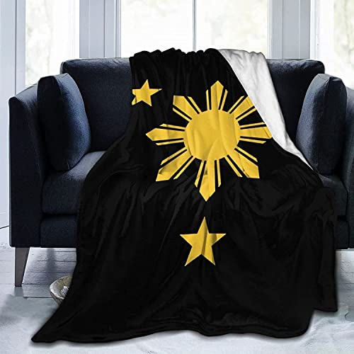 Philippines Filipino Pinoy Flag Blankets and Throws Twin Large Blanket Warm Soft Blankets for Couch Bed Sofa Travel Plush Blanket All Season for Women Men