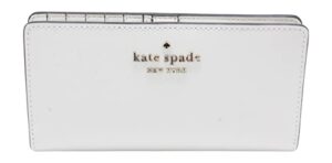 kate spade new york staci large slim bifold wallet (parchment)