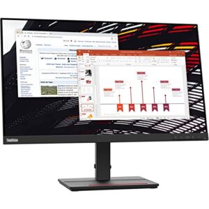 lenovo thinkvision s24e-20 23.8″ full hd wled lcd monitor – 16:9 – raven black