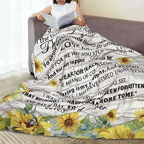 Gifts for Mom from Daughter Throw Blanket to My Mom Birthday Gifts for Mom Mother‘s’ Day Thanksgiving Christmas Day Gifts for Mom Soft Fleece Throw Mother Blanket