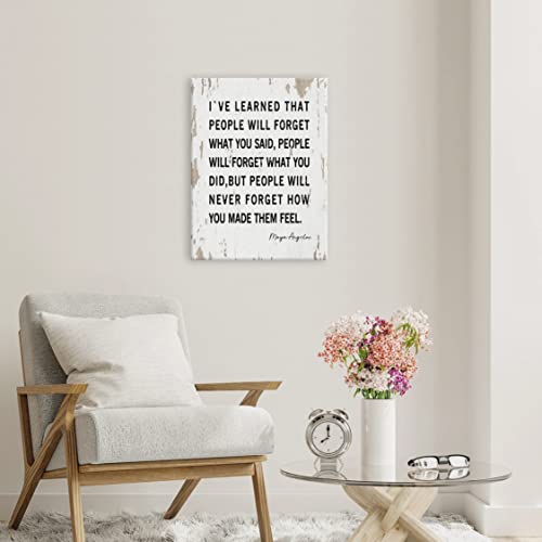 Maya Angelou Motivational Quotes Wall Art for bedroom Iconic Black Women History Inspirational Wall Decor african american wall art for living room aesthetic wall art retro farmhouse artwork positive Canvas Print framed nice gifts (Upgraded Version)