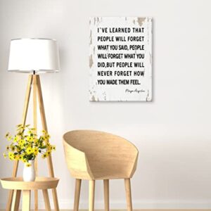 Maya Angelou Motivational Quotes Wall Art for bedroom Iconic Black Women History Inspirational Wall Decor african american wall art for living room aesthetic wall art retro farmhouse artwork positive Canvas Print framed nice gifts (Upgraded Version)