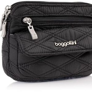 Baggallini Womens Modern Everywhere Mini, Black Quilt, One Size US