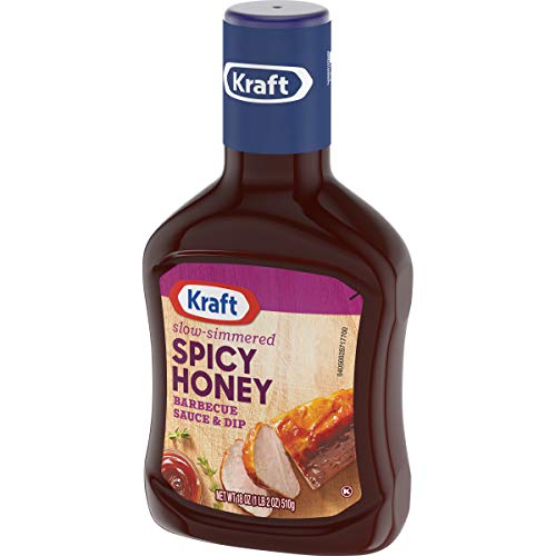 Kraft Spicy Honey Slow-Simmered BBQ Barbecue Sauce (18 oz Bottle)