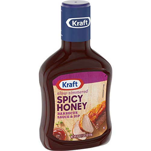 Kraft Spicy Honey Slow-Simmered BBQ Barbecue Sauce (18 oz Bottle)