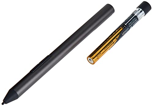 Lenovo Digital Pen 2 (Laptop) - Ultra-Tactile Response - 4,096 Levels of Pressure - Natural Feel Elastometer Pen Tip - Extended Battery Life - Silver