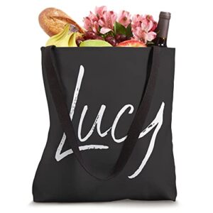 Lucy First name Design Tote Bag