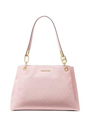 Michael Kors Women's Trisha Large Shoulder Bag Tote Purse Handbag (Dark Powder Blush)