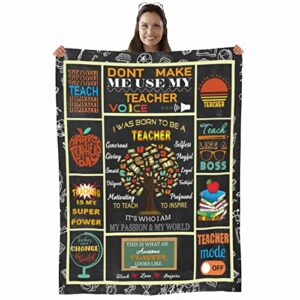 teacher blanket gifts for teachers lightweight soft throws sofa couch travel office nap, teacher gifts ideas for back to school teachers’ day 80″x60″