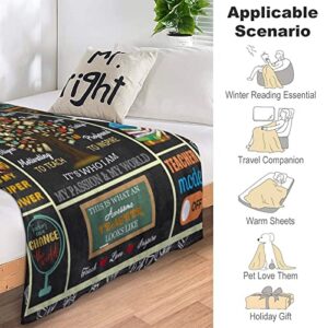 Teacher Blanket Gifts for Teachers Lightweight Soft Throws Sofa Couch Travel Office Nap, Teacher Gifts Ideas for Back to School Teachers' Day 80"X60"