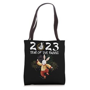 year of the rabbit 2023 chinese new year 2023 tote bag