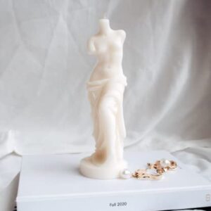 Statue Soy Wax Scented Candle for Home Decoration Wedding Christmas Birthday Valentine's Day (Venus Candle)