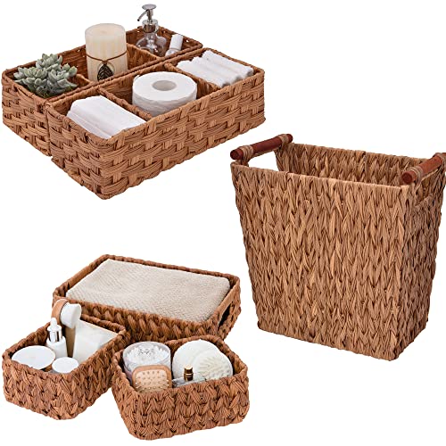 GRANNY SAYS Bundle of 3 Sets Wicker Storage Baskets