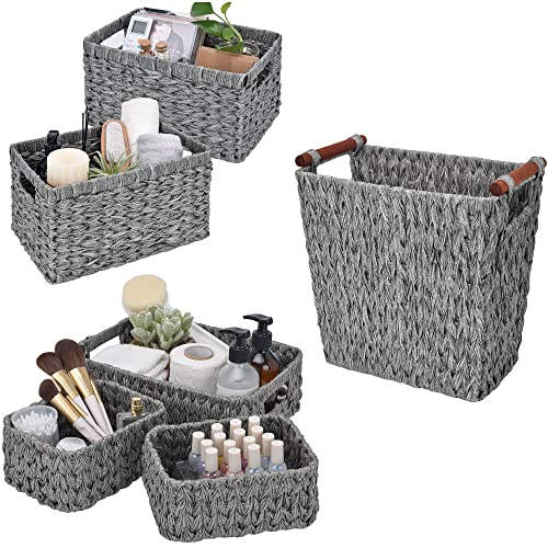 GRANNY SAYS Bundle of 3 Sets Wicker Storage Baskets