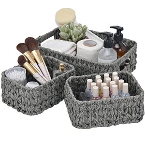 GRANNY SAYS Bundle of 3 Sets Wicker Storage Baskets