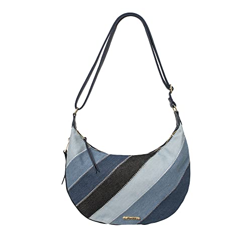 MUDD Handbags For Women Designer Patchwork Hobo Bag Denim