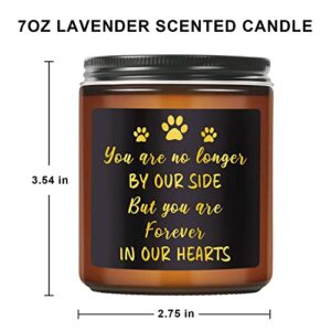 Pet Loss Gifts, Pet Memorial Gifts for Dogs, Dog Sympathy Gifts, Dog Remembrance Gifts, Dog Bereavement Gift, Dog Loss Gifts, Dog Keepsake for Women, Men, Dogs Lovers - Lavander Scented Candles