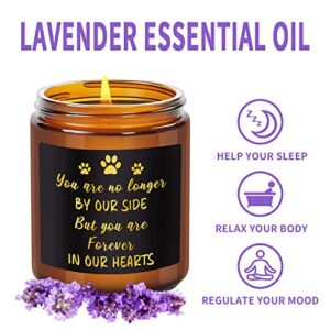 Pet Loss Gifts, Pet Memorial Gifts for Dogs, Dog Sympathy Gifts, Dog Remembrance Gifts, Dog Bereavement Gift, Dog Loss Gifts, Dog Keepsake for Women, Men, Dogs Lovers - Lavander Scented Candles