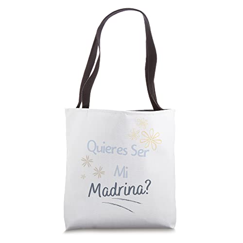 Quieres ser mi madrina de bautizo mexican spanish Tia Family Tote Bag