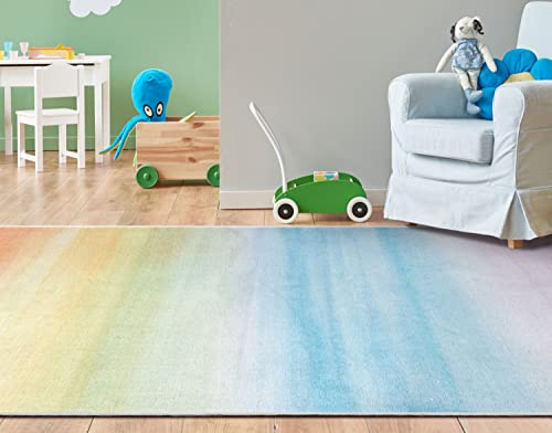 Well Woven Kids Rugs Sunrise 5' x 7' Multi Color Modern Printed Machine Washable Area Rug