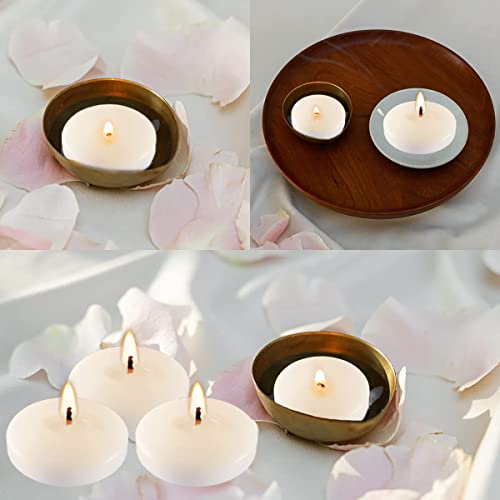 JHENG 2.2 Inch Floating Candles Bulk Pack for Events, Weddings, Spa, Home Decor, Special Occasions and Holiday Decorations (Small - 2.2'' - Set of 50 , White)