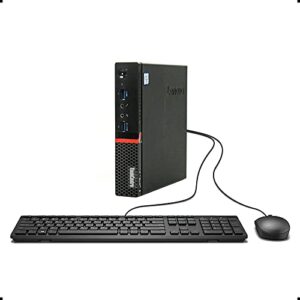 lenovo thinkcentre m900 tiny desktop micro tower pc (intel core i5-6500t, 8 gb ram, 256 gb ssd, usb 3.0, wifi) windows 10 pro (renewed)