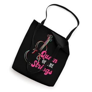 Queen Of The Strings Violin Player Violinist Fiddle Musician Tote Bag