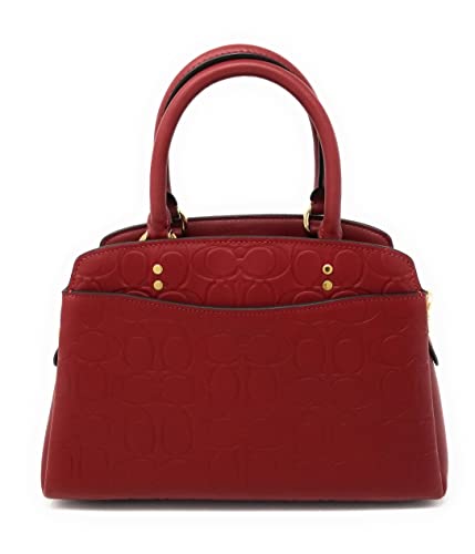 Coach Women's Mini Lilly Carryall (Signature Leather - Cherry)