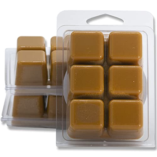 Leather, Lone Star Candles & More's Premium Strongly Scented Hand Poured Wax Melts, Authentic Aroma of Genuine Leather, 18 Wax Cubes, USA Made in Texas 3-Pack