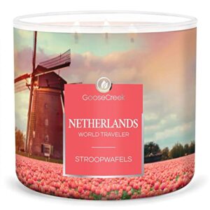 goose creek stroopwafels large 3-wick candle