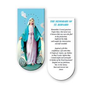 the memorare of st. bernard 3″ magnetic bookmark, 10-count value pack