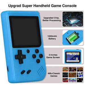 Retro Handheld Game Console - Vaomon Handheld Game Console Comes with Protective Shell, 400+ Classical FC Games, Gameboy Console Support Connecting TV & 2 Players, Ideal Gift for Kids & Lovers