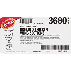 Tyson Fire Stingers Chicken, 7.5 Pound -- 2 per case.