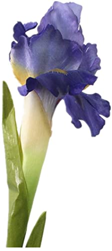 Xidmold 4 Bundle Real Touch Long Stems Iris Flower Silk Artificial Ireland Irish Iris Fake Flower for Wedding Decor Home Flower Arrangements Decoration (Blue)