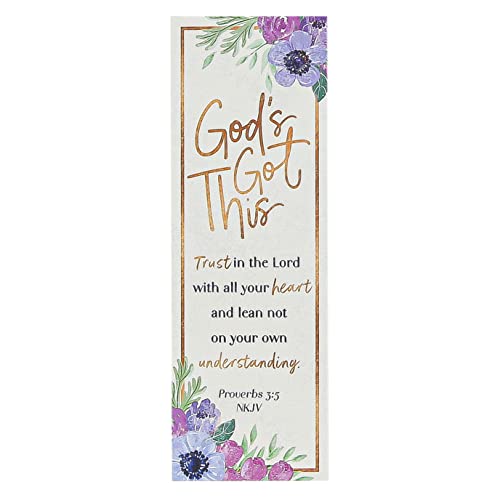 Salt & Light, Proverbs 3:5 Gods Got This Bookmarks, 2 x 6 inches, 25 Bookmarks