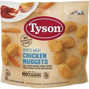 Gourmet Kitchn Tyson Chicken Frozen Meals Bundle (12.5 Lbs) - 1 Homestyle Boneless Bites (4 lb), White Meat Nuggets (5 Crispy Strips (3.5 lb) All Natural, Ready to Eat, 3 Pack