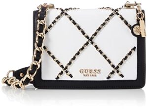 guess abey crossbody flap white one size