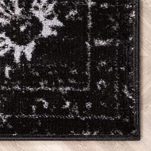 Well Woven Zazzle Argos Black Vintage Modern 5'3" X 7'3" Area Rug