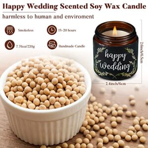 Wedding Candle Mokara Orchid Happy Wedding Candle Soy Wax Scented Candle Hand Poured Scented Candle Handmade Candle Decorative Candle for Wedding Home Engagement