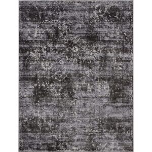 Well Woven Zazzle Thiva Grey Vintage Oriental Floral Pattern 3'11" x 5'3" Area Rug