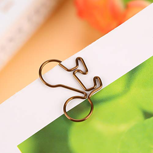 20pcs Bicycle Paper Clip Metal Funny Document Clips for School Office Bookmark Organizing Stationery Supplies