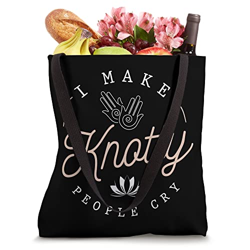 I Make Knotty People Cry - Massage Therapist Tote Bag