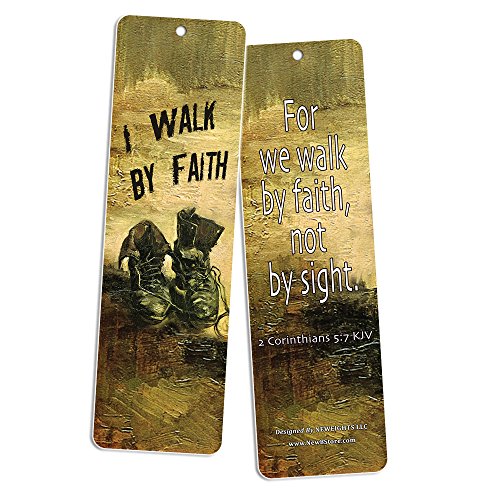 Favorite Bible Verses Bookmarks Cards King James Version KJV (60-Pack) - Inspirational Scriptures Encouraging - Prayer Cards - War Room Decor - Stocking Stuffers for Men Women Teens Boys Girls Kids