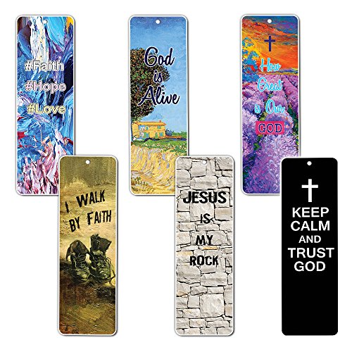 Favorite Bible Verses Bookmarks Cards King James Version KJV (60-Pack) - Inspirational Scriptures Encouraging - Prayer Cards - War Room Decor - Stocking Stuffers for Men Women Teens Boys Girls Kids