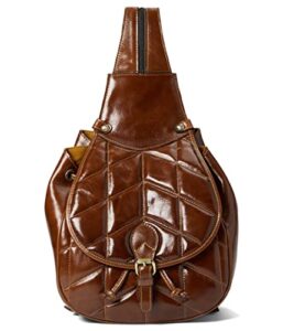 patricia nash itala saddle sling cognac one size