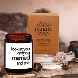 Scented Candle, Look at You Getting Married Candles Gifts for Women, Sister, Besties, BFF, Soy Candles for Home Scented, Home Decorations, Aromatherapy Candles, Amber Jar Candles(B007)