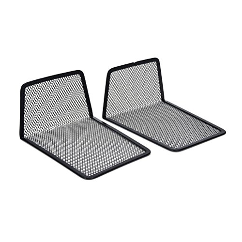 LRZCGB Metal Mesh Bookends Desktop Stand Book Holder Bookmark Decoration for Office Library School