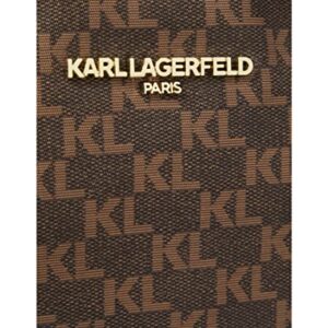 Karl Lagerfeld Paris Amour Essential Crossbody, Brown/Khaki