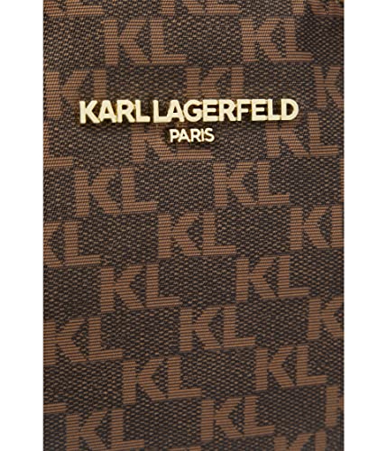 Karl Lagerfeld Paris Amour Essential Crossbody, Brown/Khaki