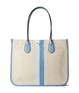 michael kors heidi large tote chambray multi one size